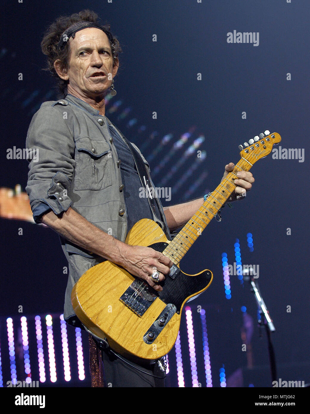 ATLANTA, GA - October 15: Keith Richards of The Rolling Stones performs ...