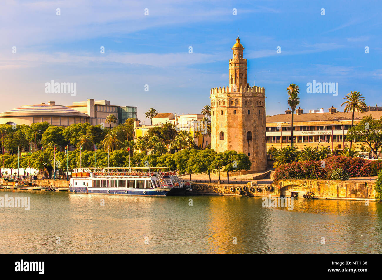 Seville city skyline at sunset,Spain Stock Photo - Alamy