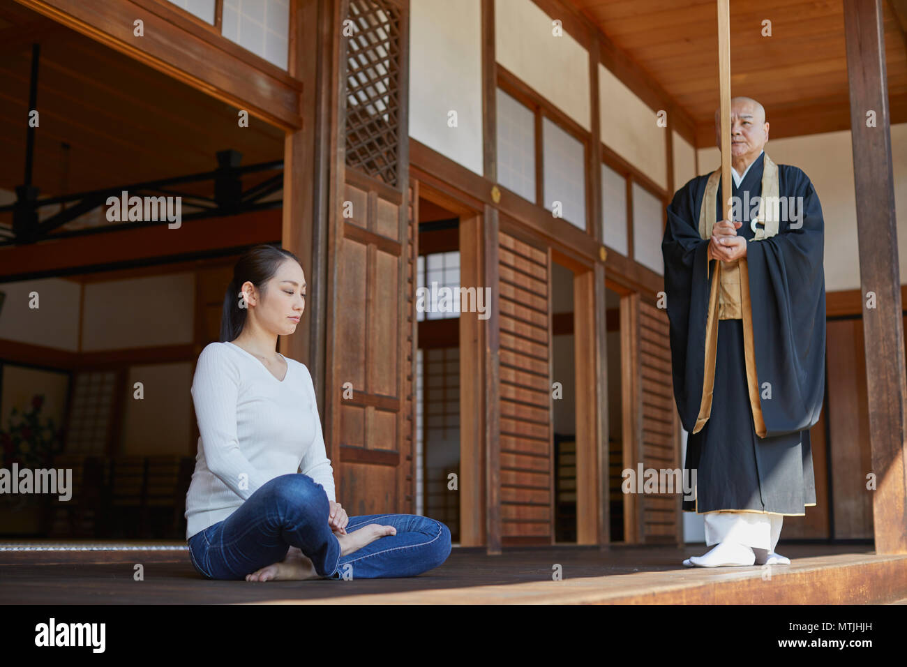 Japanese priesthood hi-res stock photography and images - Alamy