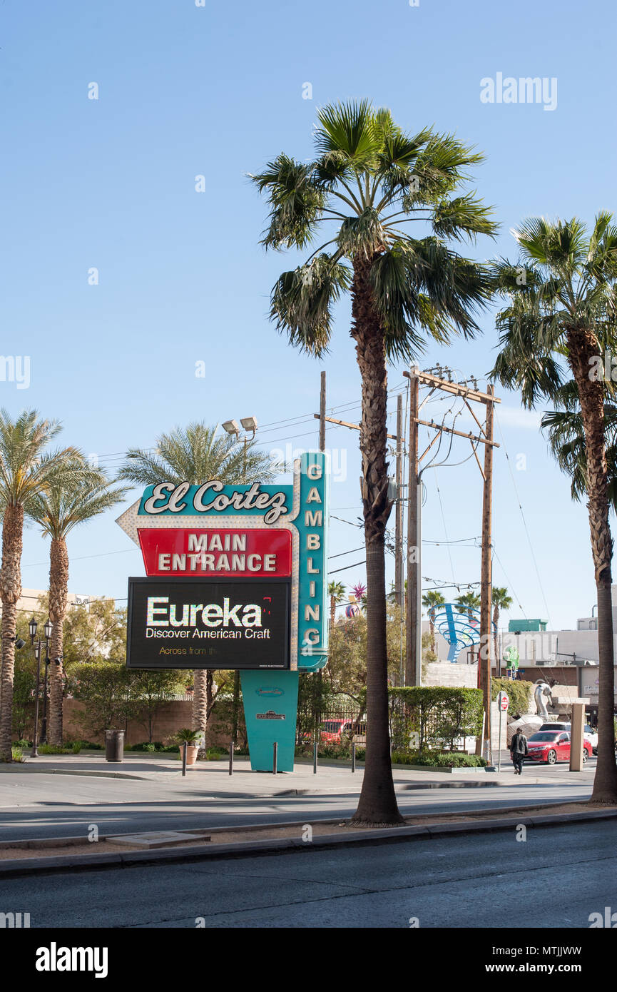 Vegas - The streets - Eureka sign Stock Photo - Alamy