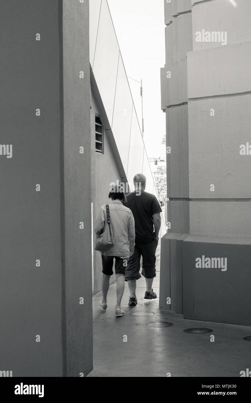 Man between two buildings building hi-res stock photography and images ...