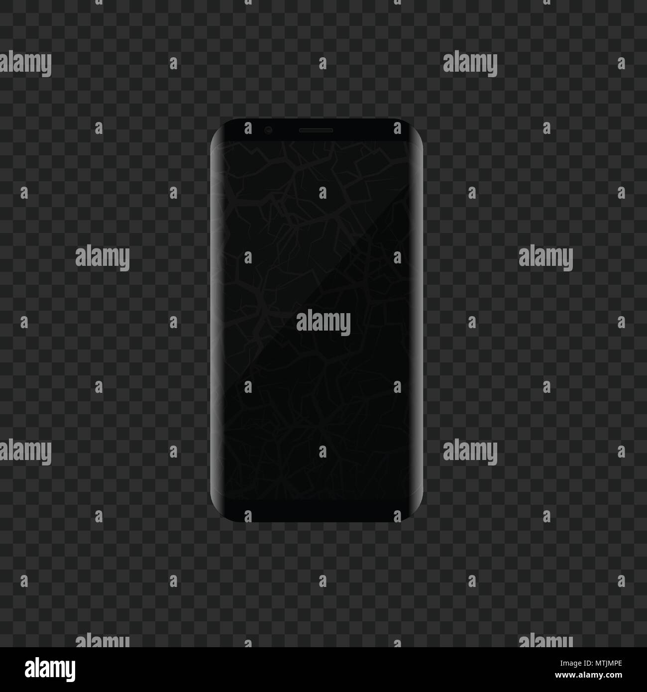 Broken smartphone vector vector vectors hi-res stock photography and ...
