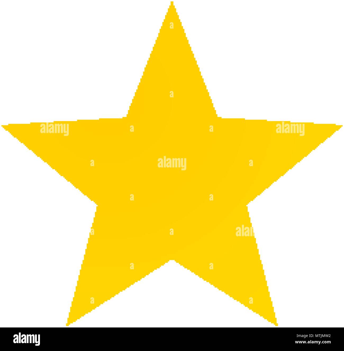 Flat yellow award star illustration. Rating icon Stock Vector Image ...