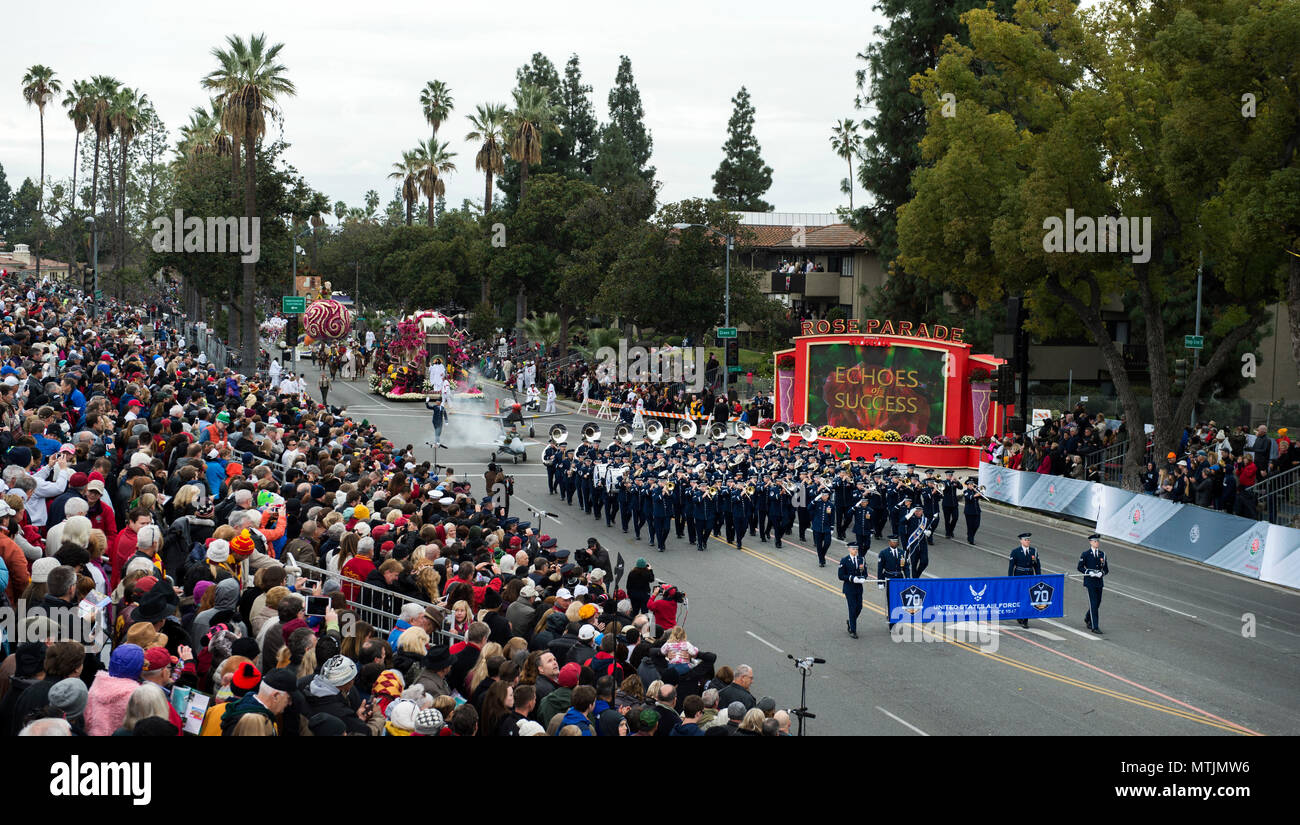 U.S. Air Force Honor Guard and Air Force Total Force Band march in the ...