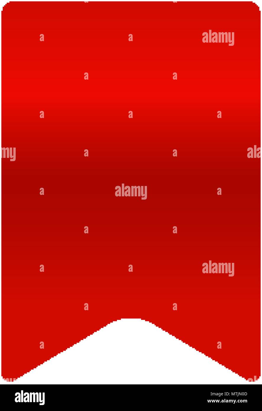 Simple red bookmark flag ribbon icon illustation Stock Vector Image ...