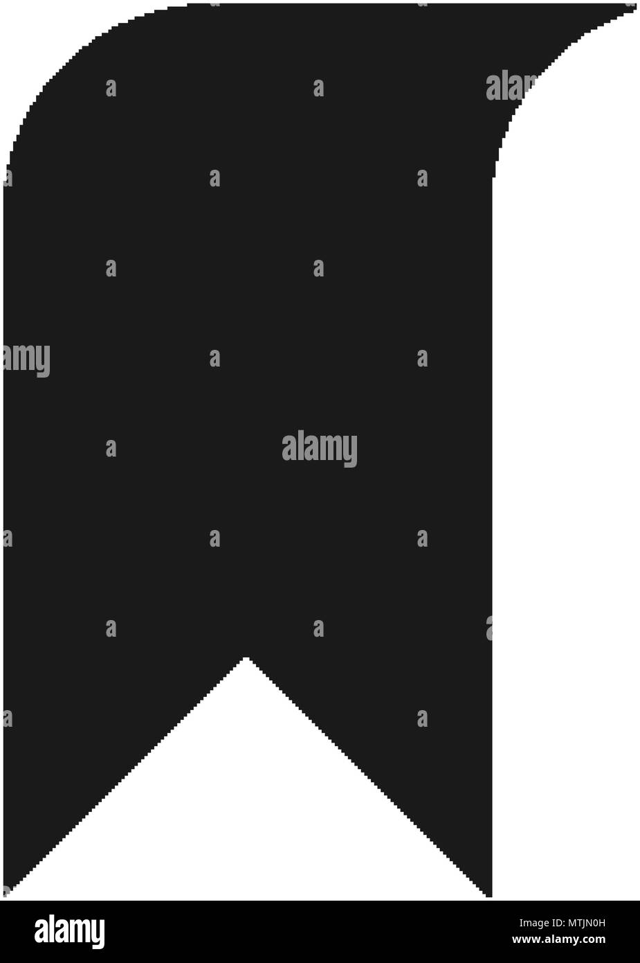 Black bookmark icon illustration isolated on background Stock Vector ...