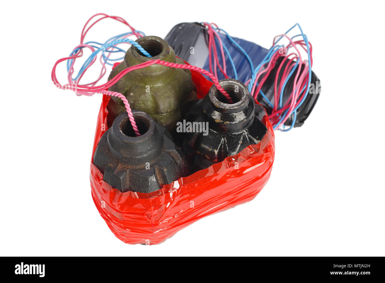 IED - Improvised Explosive Device isolated on white Stock Photo - Alamy