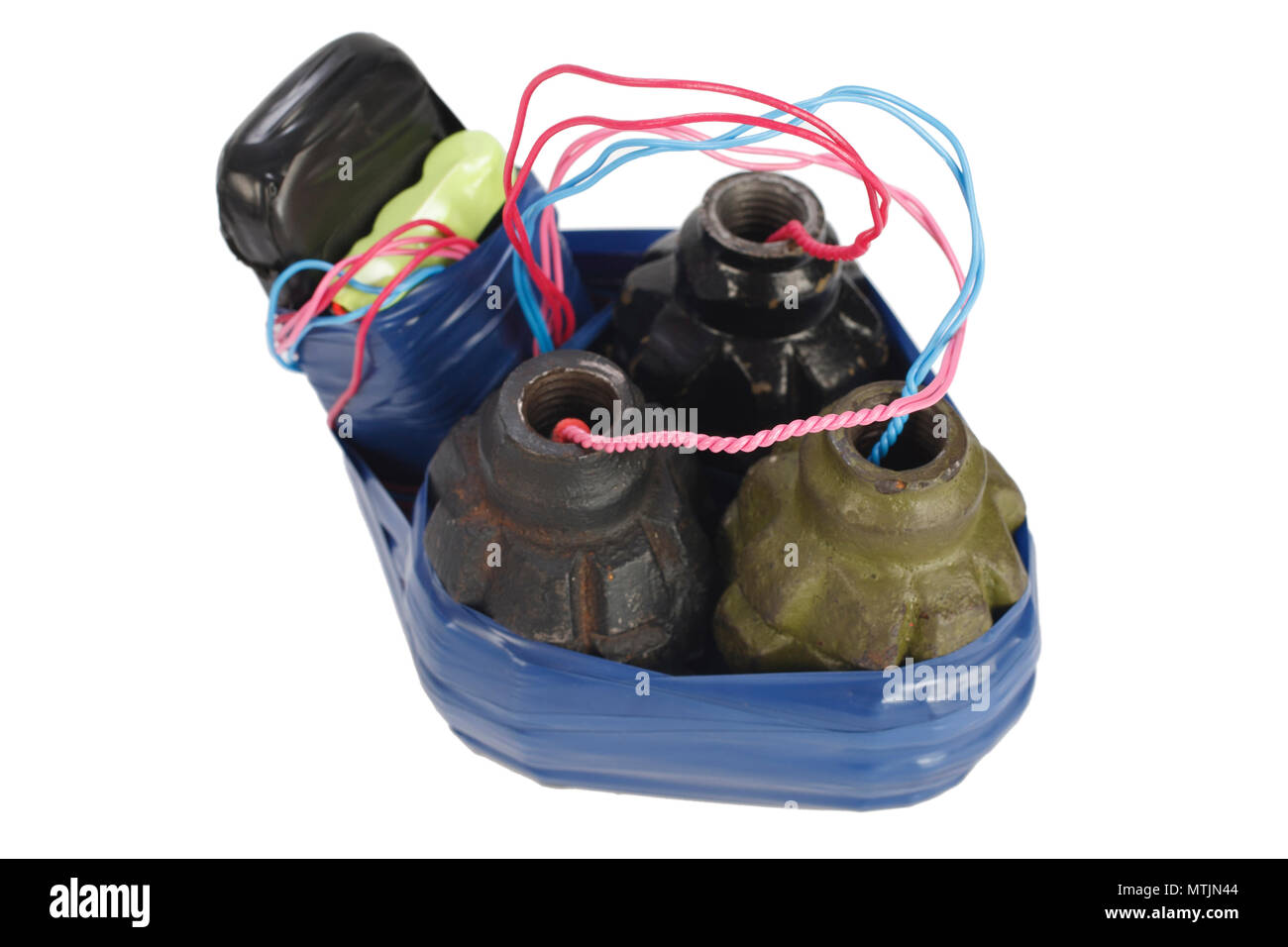 IED - Improvised Explosive Device isolated on white Stock Photo - Alamy