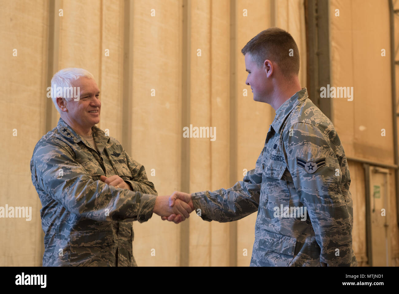 Lt. Gen. Scott Rice, Air National Guard director, coins Airman 1st ...