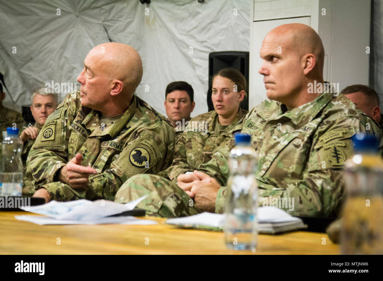 Chief of Army reserve Lt. Gen. Charles D. Luckey, center, visited Army ...