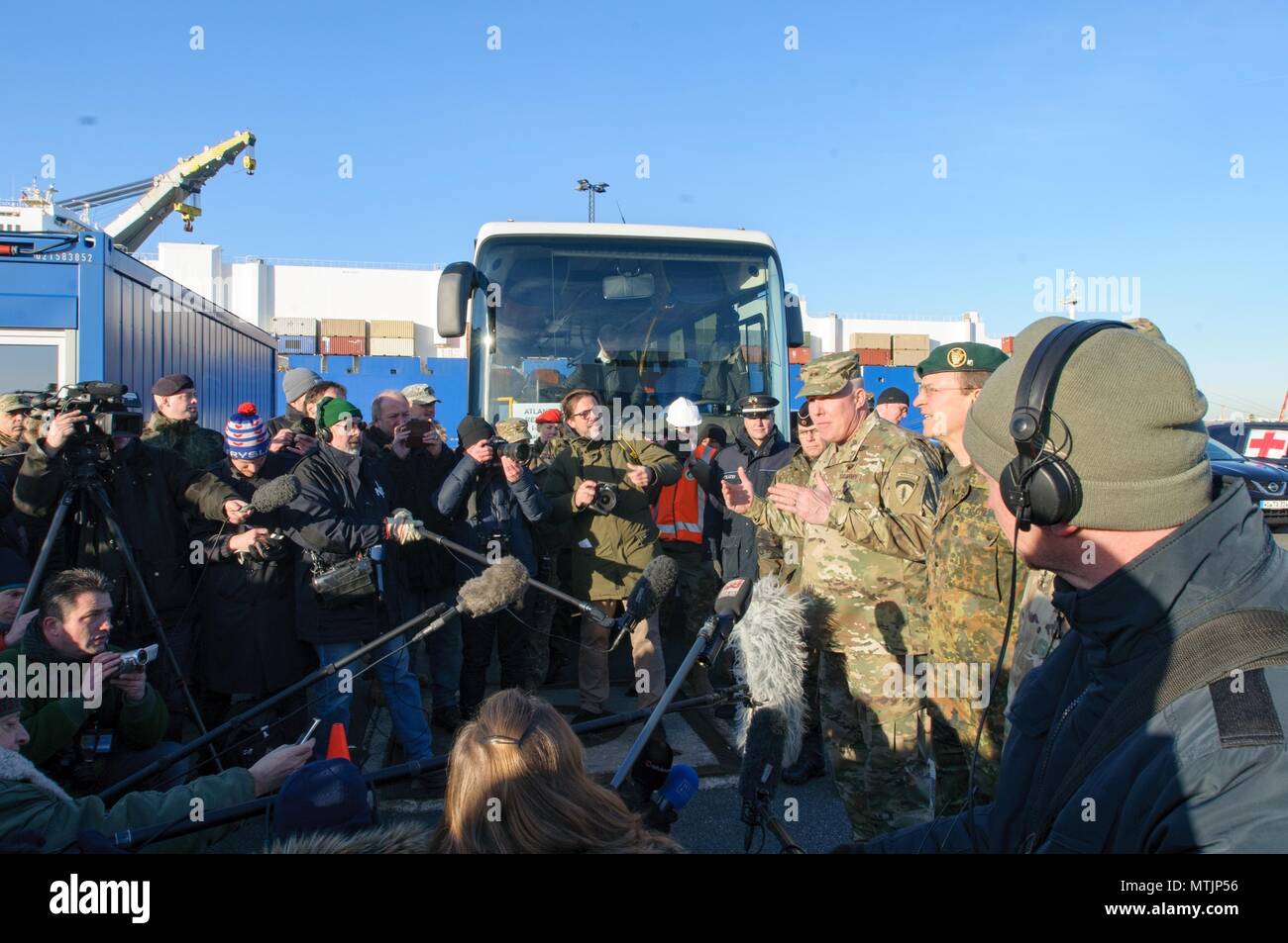 Bremerhaven, Germany – Maj. Gen. Timothy McGuire, deputy commanding ...
