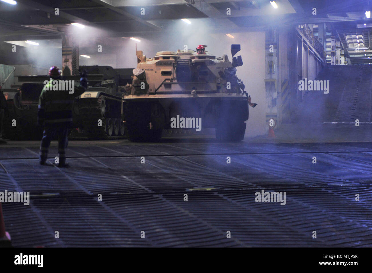 Bremerhaven, Germany -- Military vehicles from 3rd Armored Brigade ...