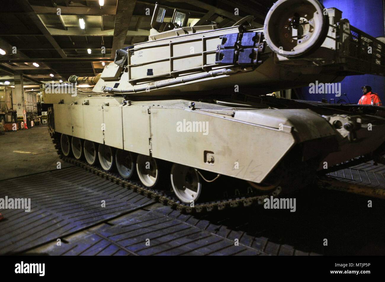 Bremerhaven, Germany -- Military vehicles from 3rd Armored Brigade ...