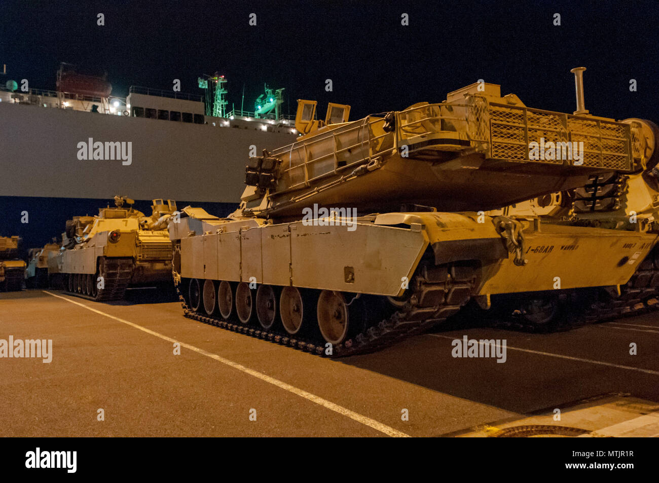 Bremerhaven, Germany – Army M1A2 Abrams Main Battle Tanks from 3rd ...