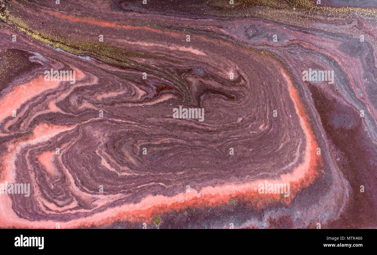 Marble abstract acrylic background. Pink and blue marbling artwork ...