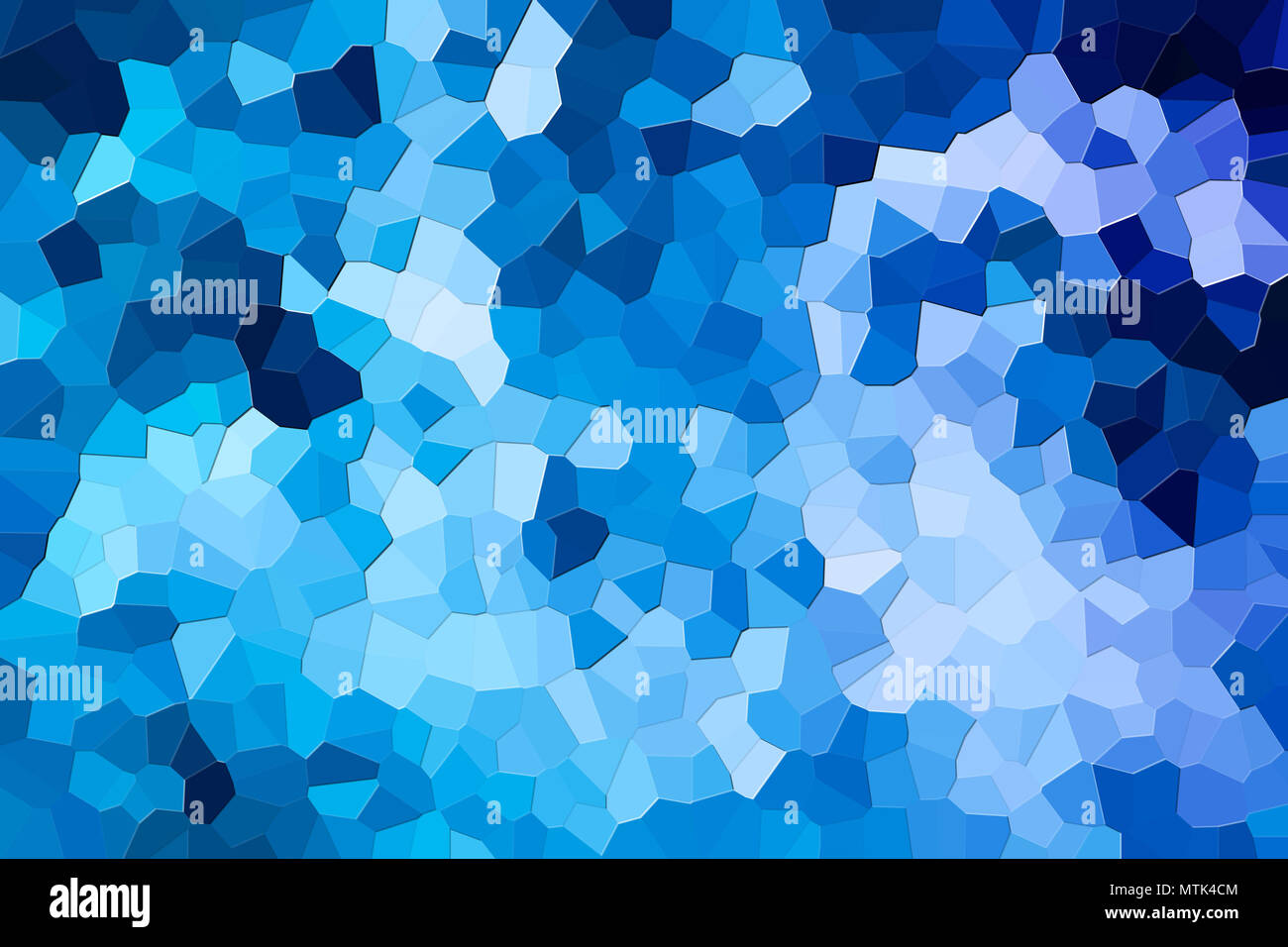 A photograph of an abstract geometric blue pattern from various ...