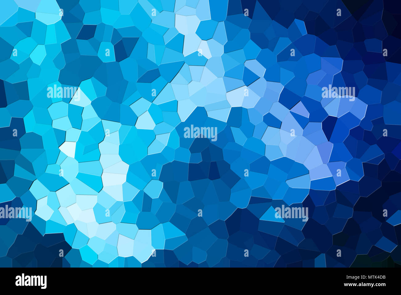 A photograph of an abstract geometric blue pattern from various ...