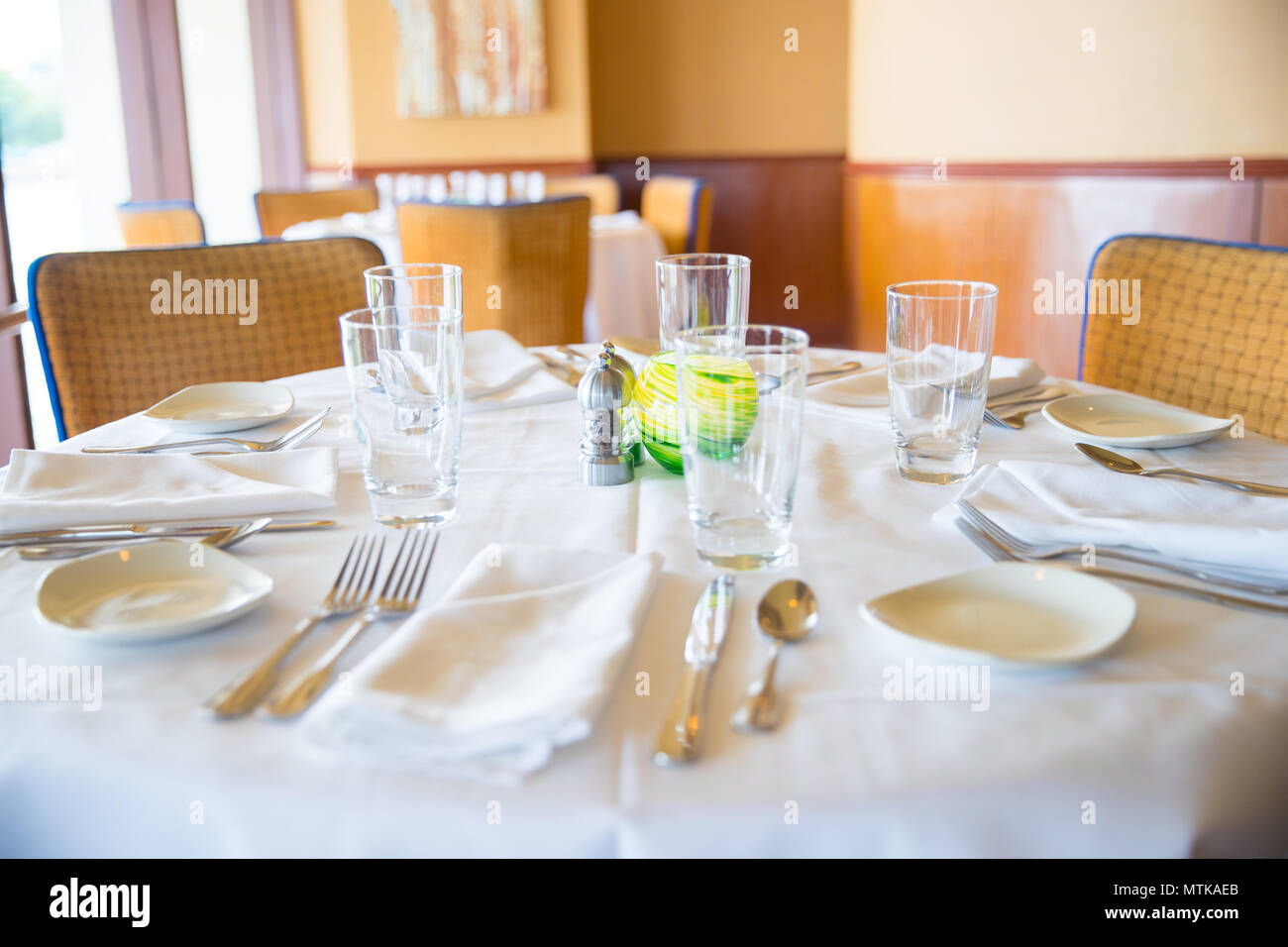 restaurant interior close up Stock Photo - Alamy