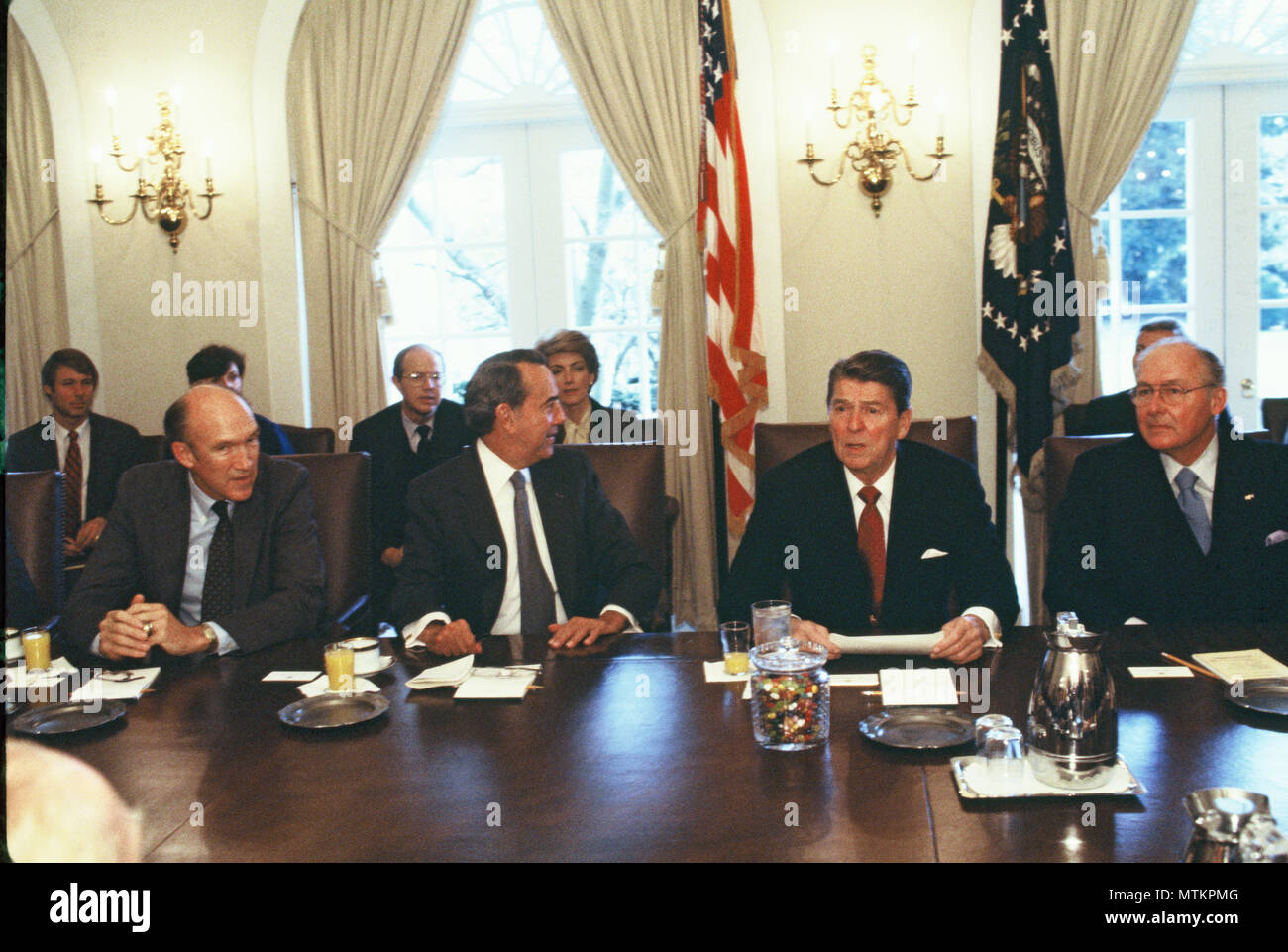 Reagan cabinet hi-res stock photography and images - Alamy