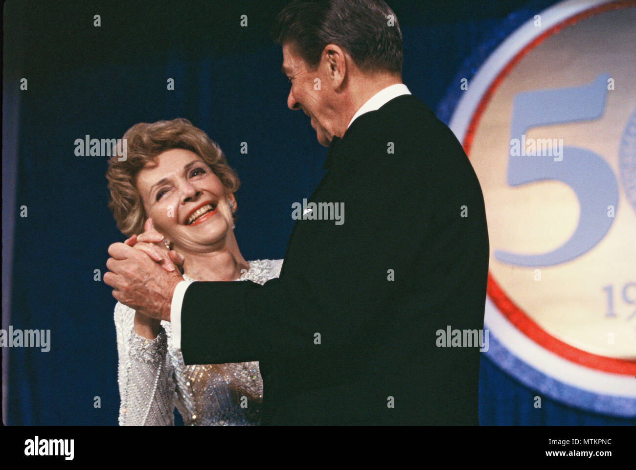 Washington, DC 1985/01/20 President Ronald Reagan and First Lady Nancy ...