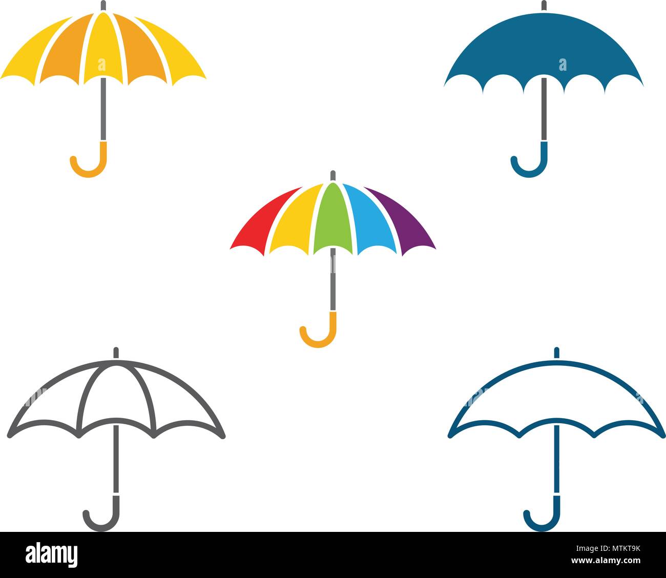 umbrella icon vector illustration logo template design Stock Vector ...