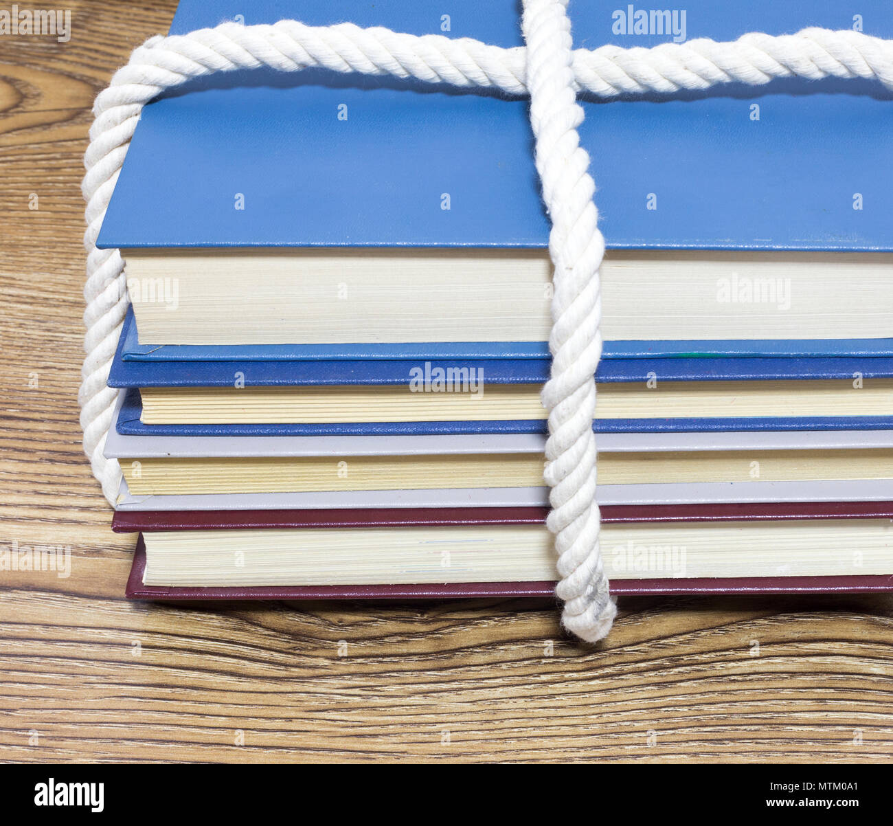 Old books tied with string hi-res stock photography and images - Alamy