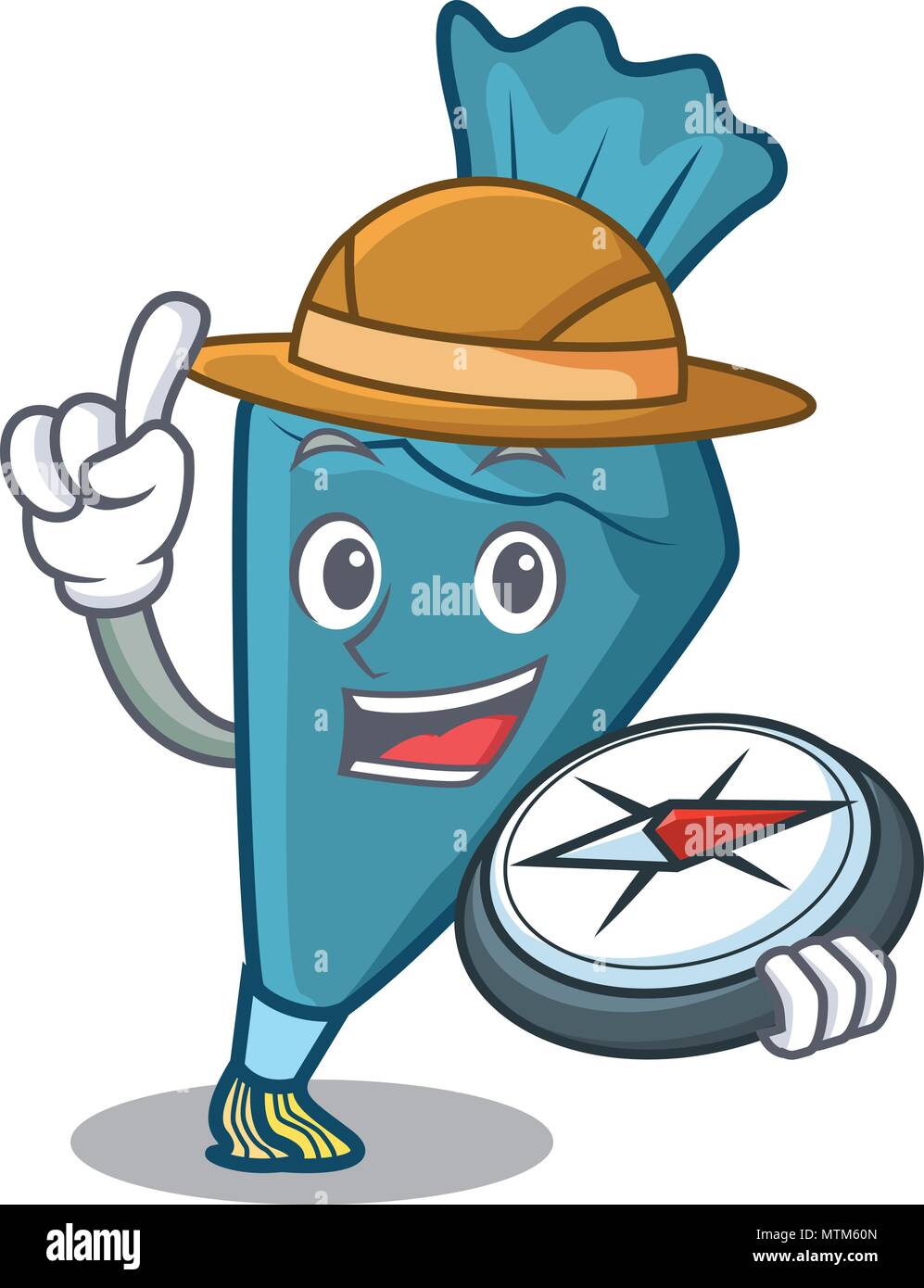 Explorer pastrybag mascot cartoon style Stock Vector Image & Art - Alamy