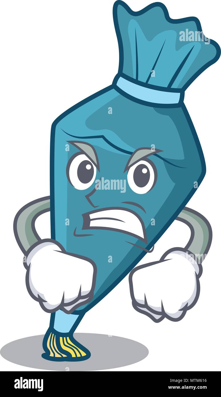 Angry pastrybag mascot cartoon style Stock Vector Image & Art - Alamy