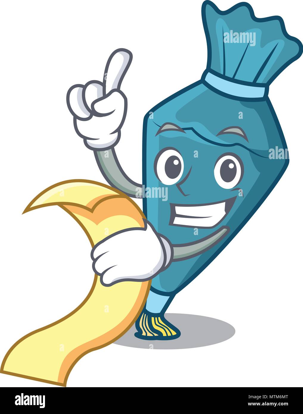 With menu pastrybag mascot cartoon style Stock Vector Image & Art - Alamy