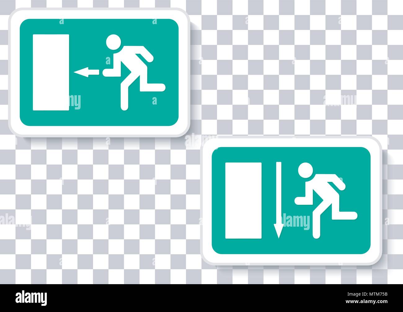 Emergency exit icon hi-res stock photography and images - Alamy