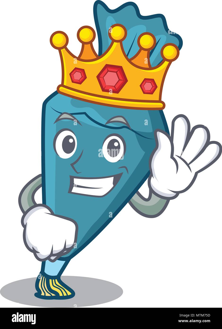 King pastrybag mascot cartoon style Stock Vector Image & Art - Alamy