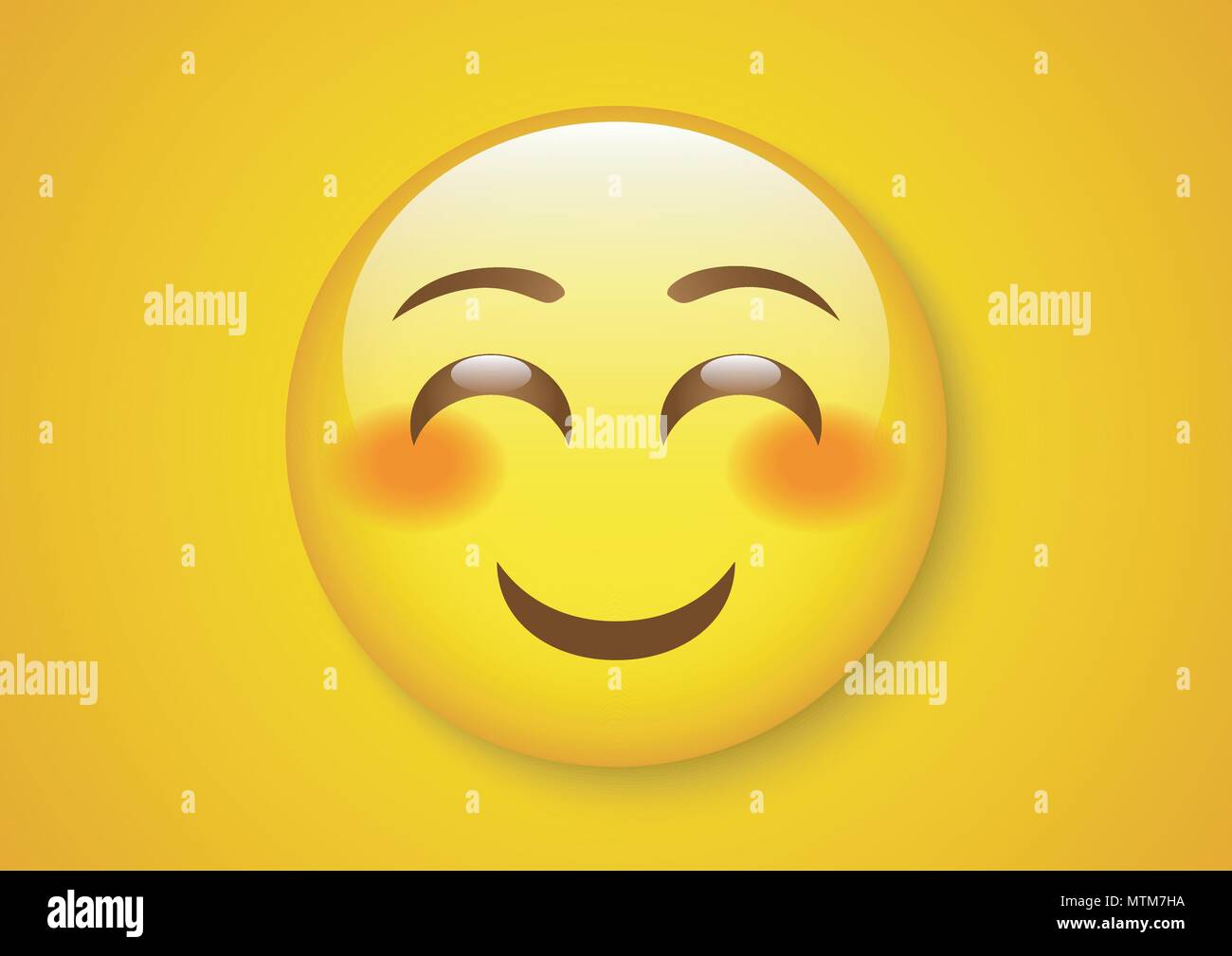 vector design of emoticon expression embarrassing face Stock Vector ...