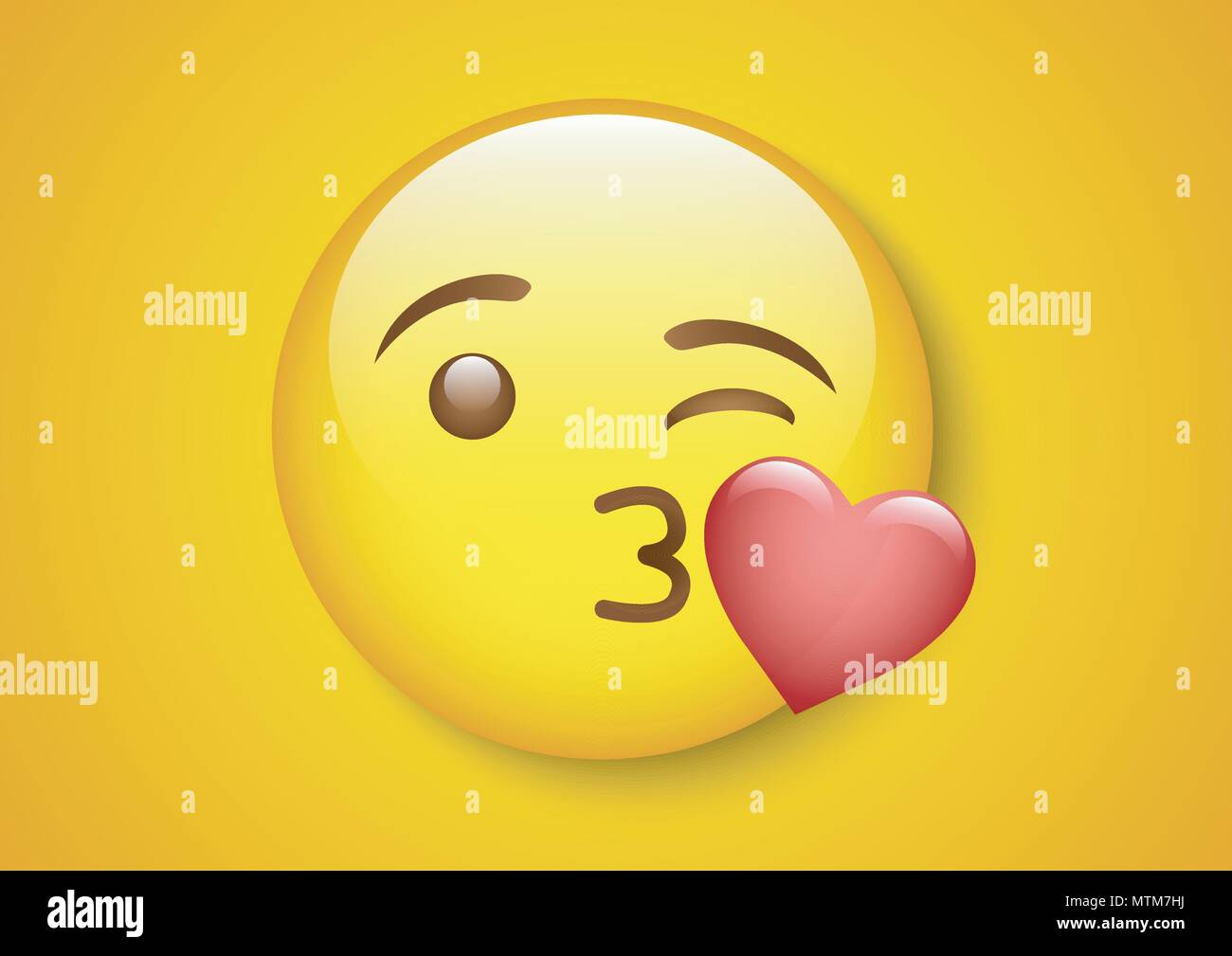 Kiss emoticon hi-res stock photography and images - Alamy
