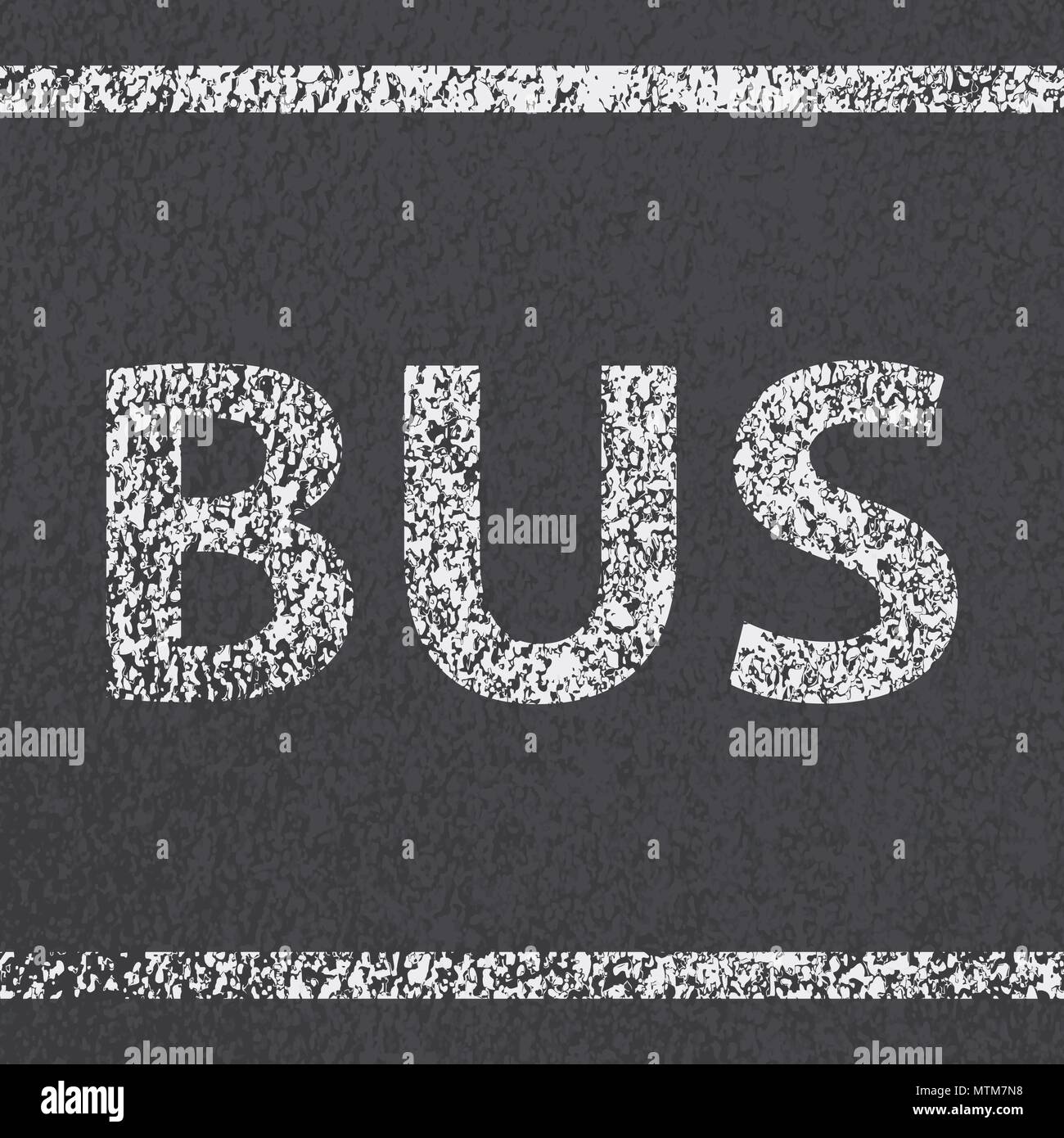 Asphalt road bus text background. Vector illustration Stock Vector ...