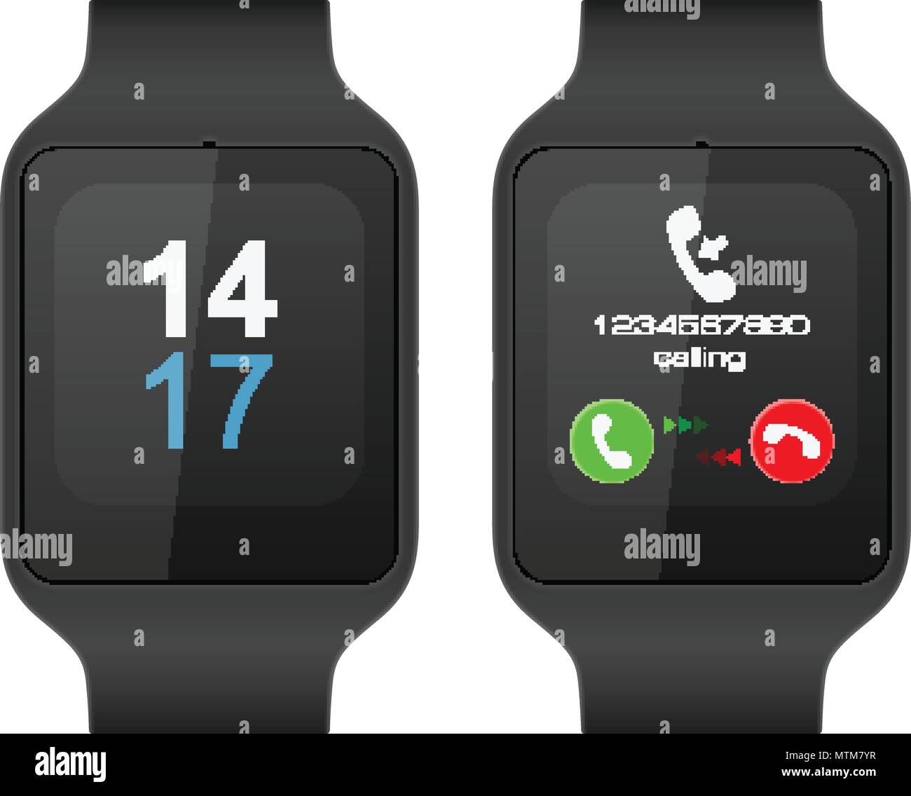 Smart watch set hi-res stock photography and images - Alamy
