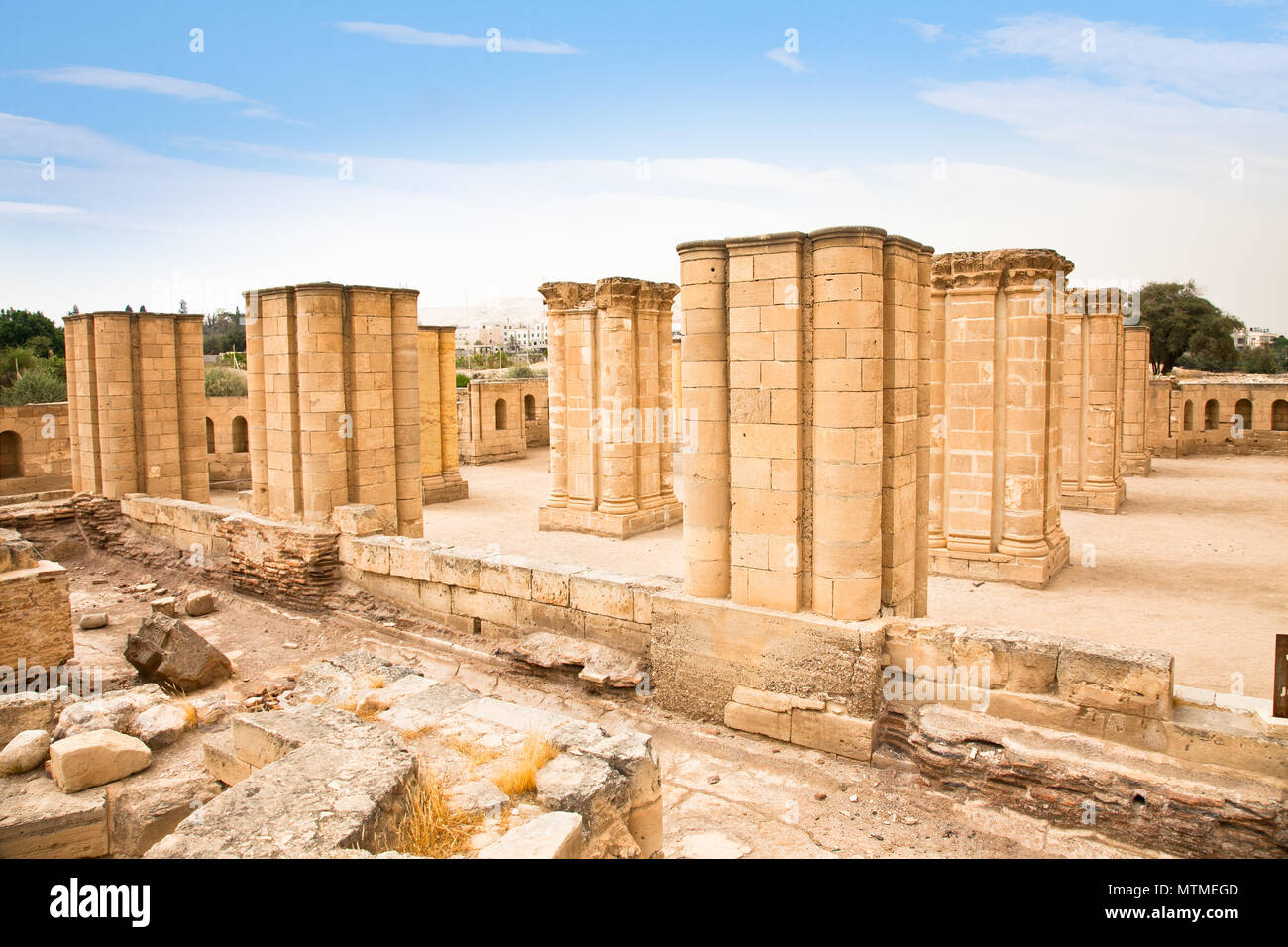 Hisham's Palace in the West Bank city of Jericho. Palestine, Israel ...