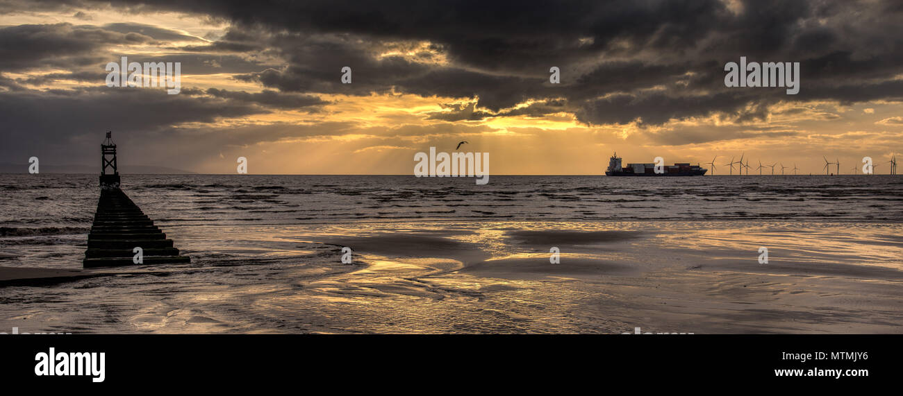 Departing from Liverpool Stock Photo - Alamy