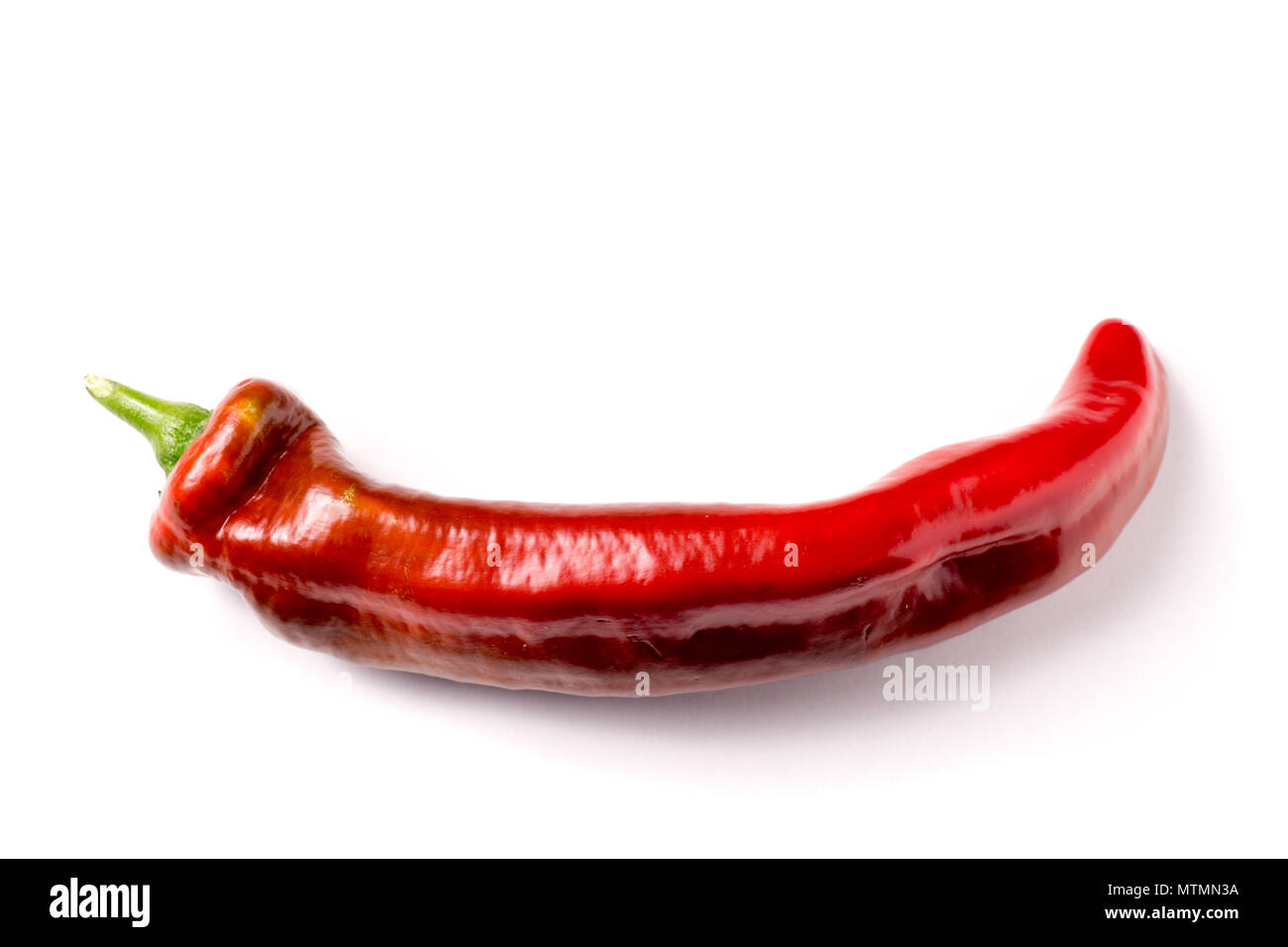 Red organic snack pepper, bellpepper isolated on white background Stock ...