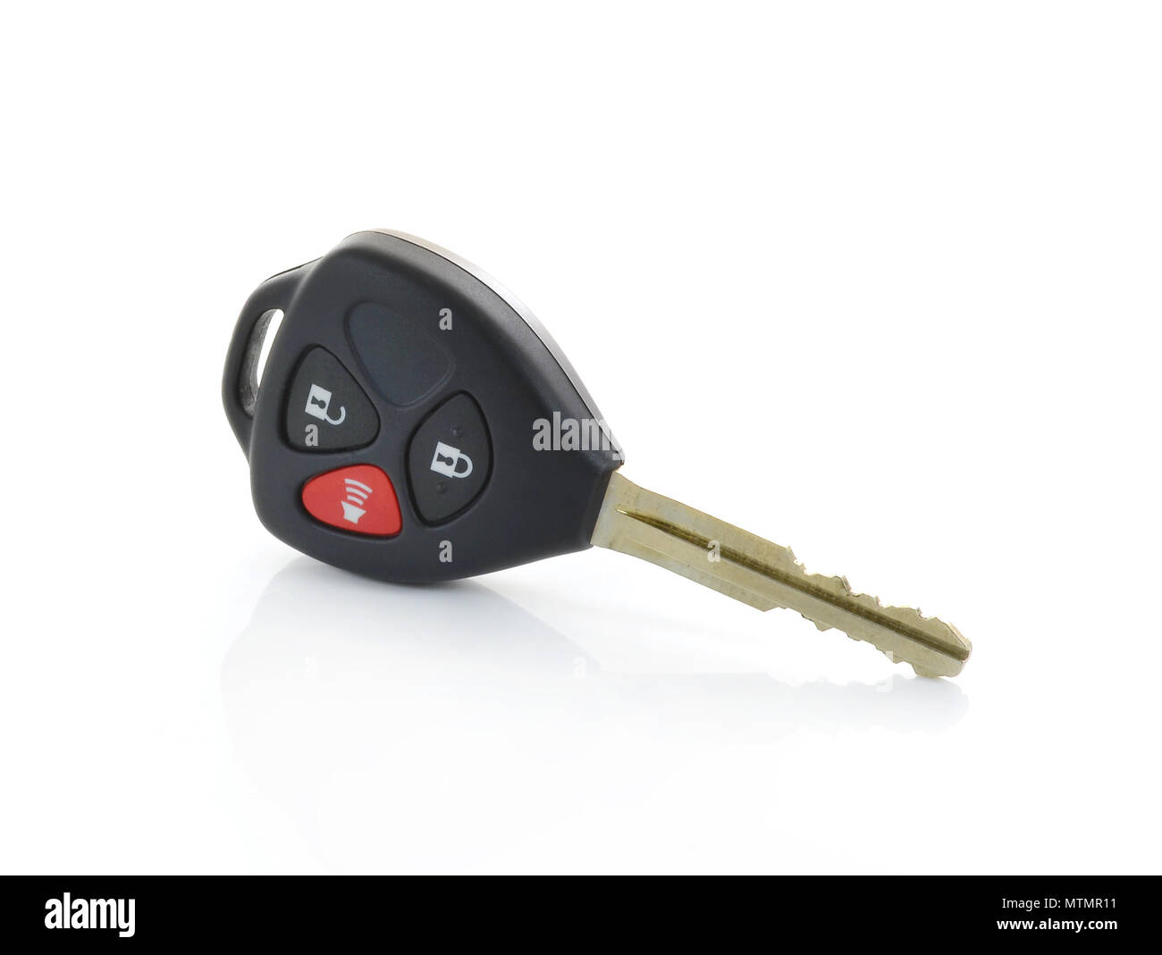 remote car key isolated on white background Stock Photo - Alamy