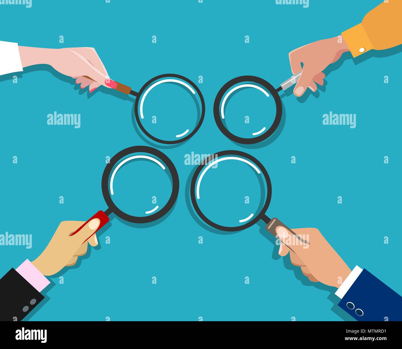 Reading magnifiers Stock Vector Images - Alamy