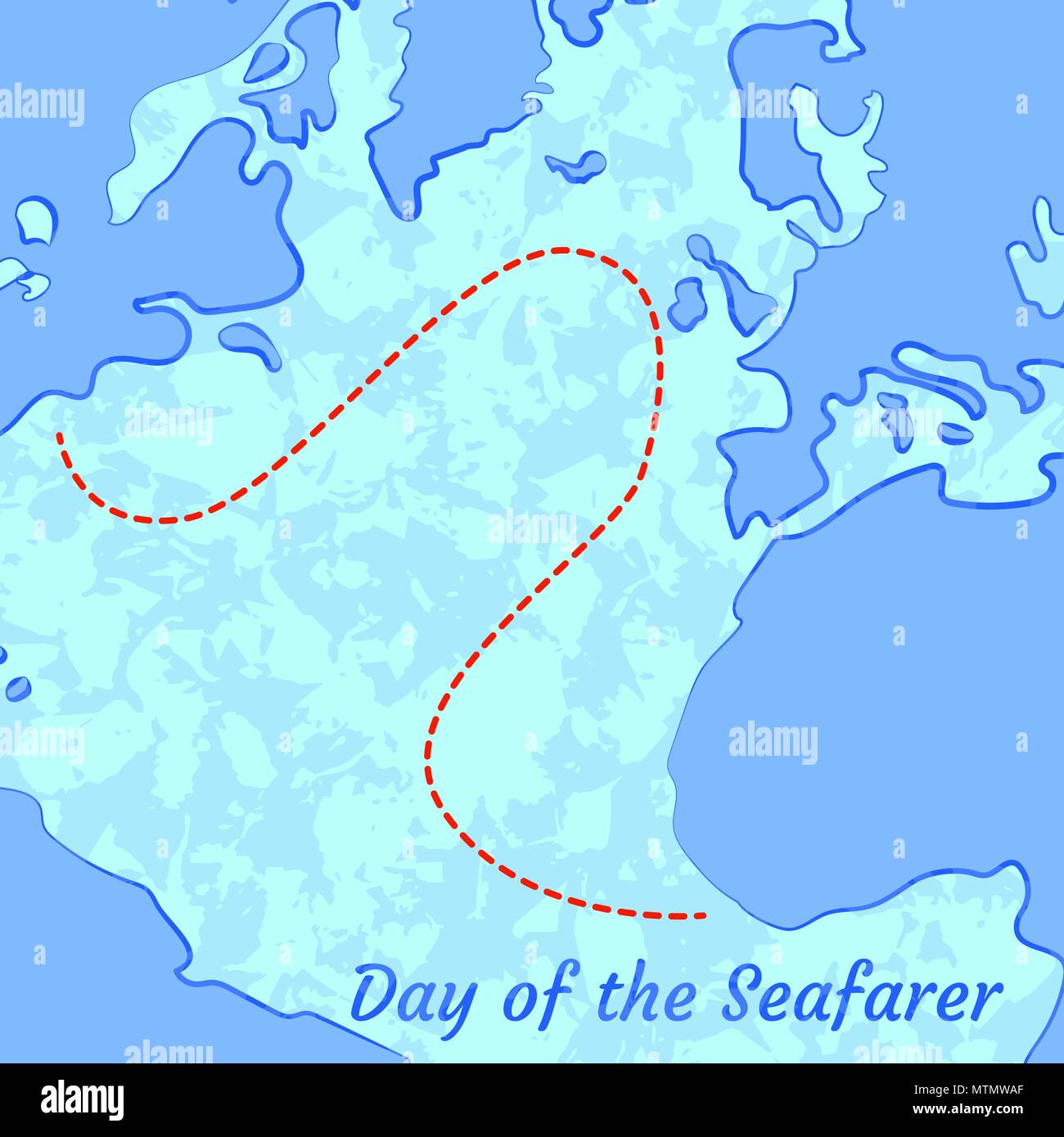 Day of the Seafarer. 25 June. Concept of holiday. Outlines of the ...