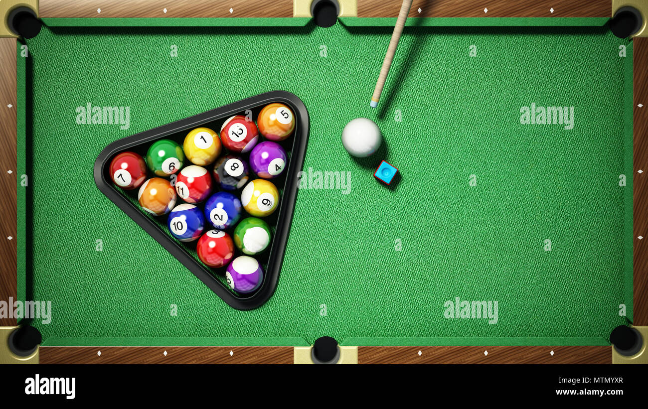 Snooker triangle red balls hi-res stock photography and images - Alamy