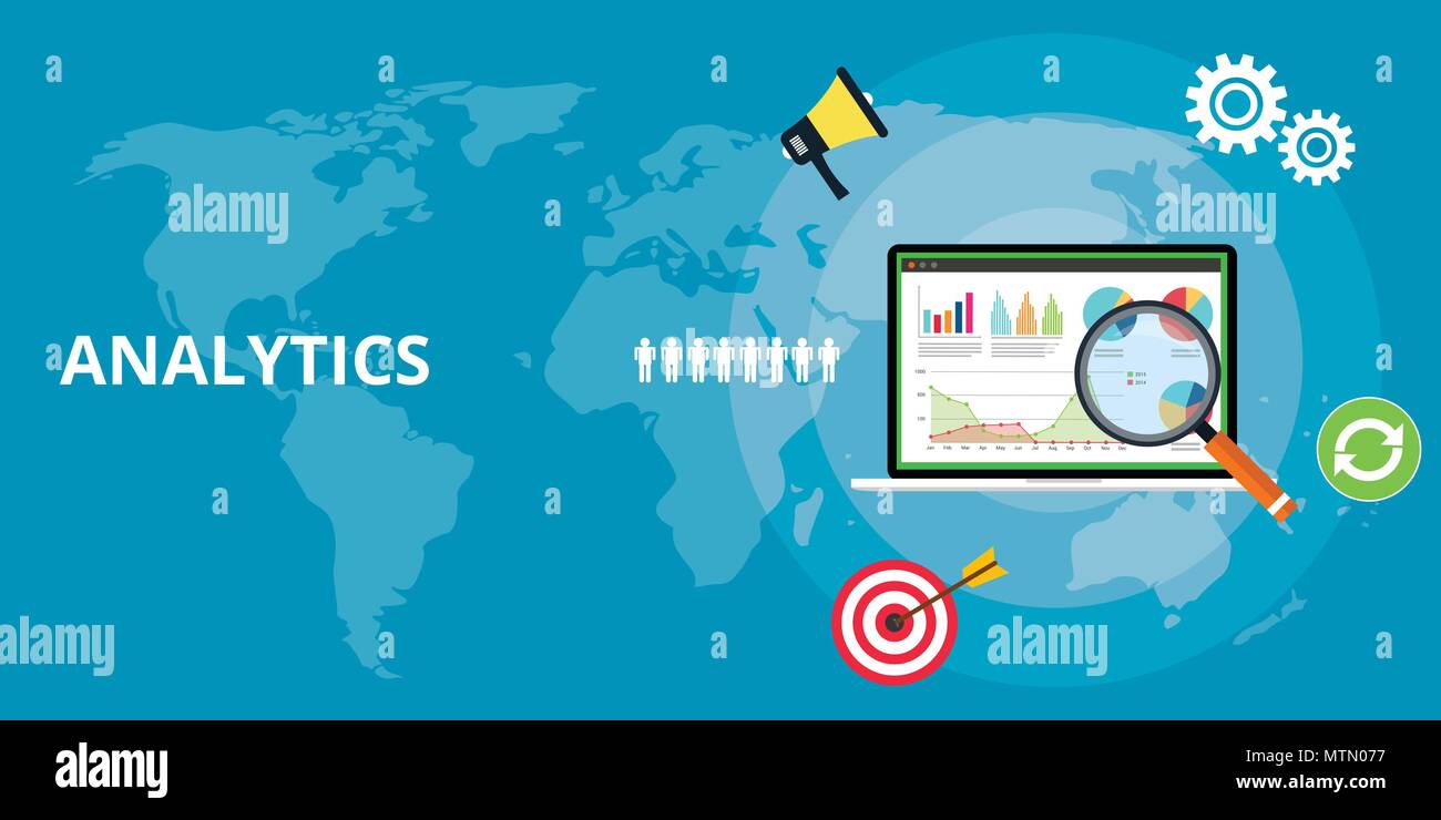 website web apps analytics technology report analyzing with graph chart and data vector ...