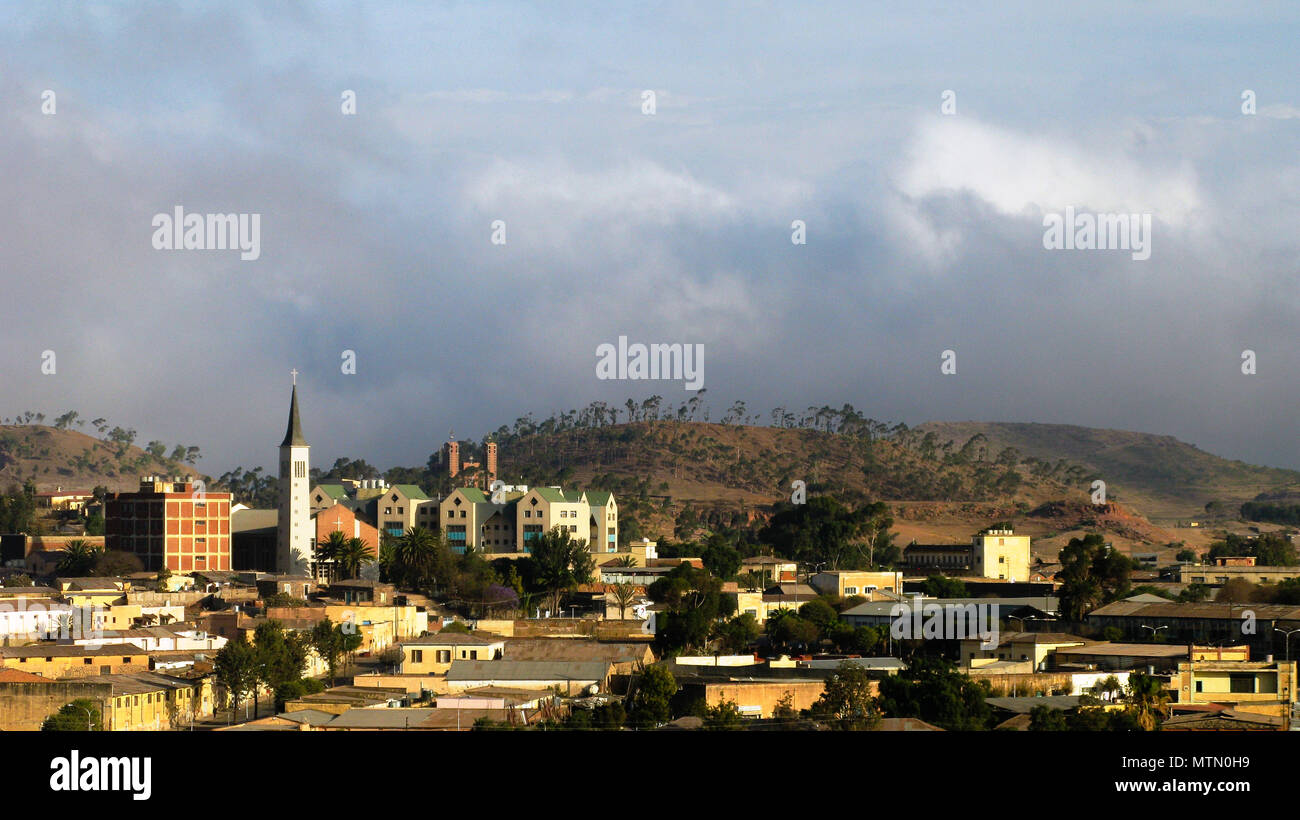 Aerial view to Asmara, the capital of Eritrea Stock Photo - Alamy