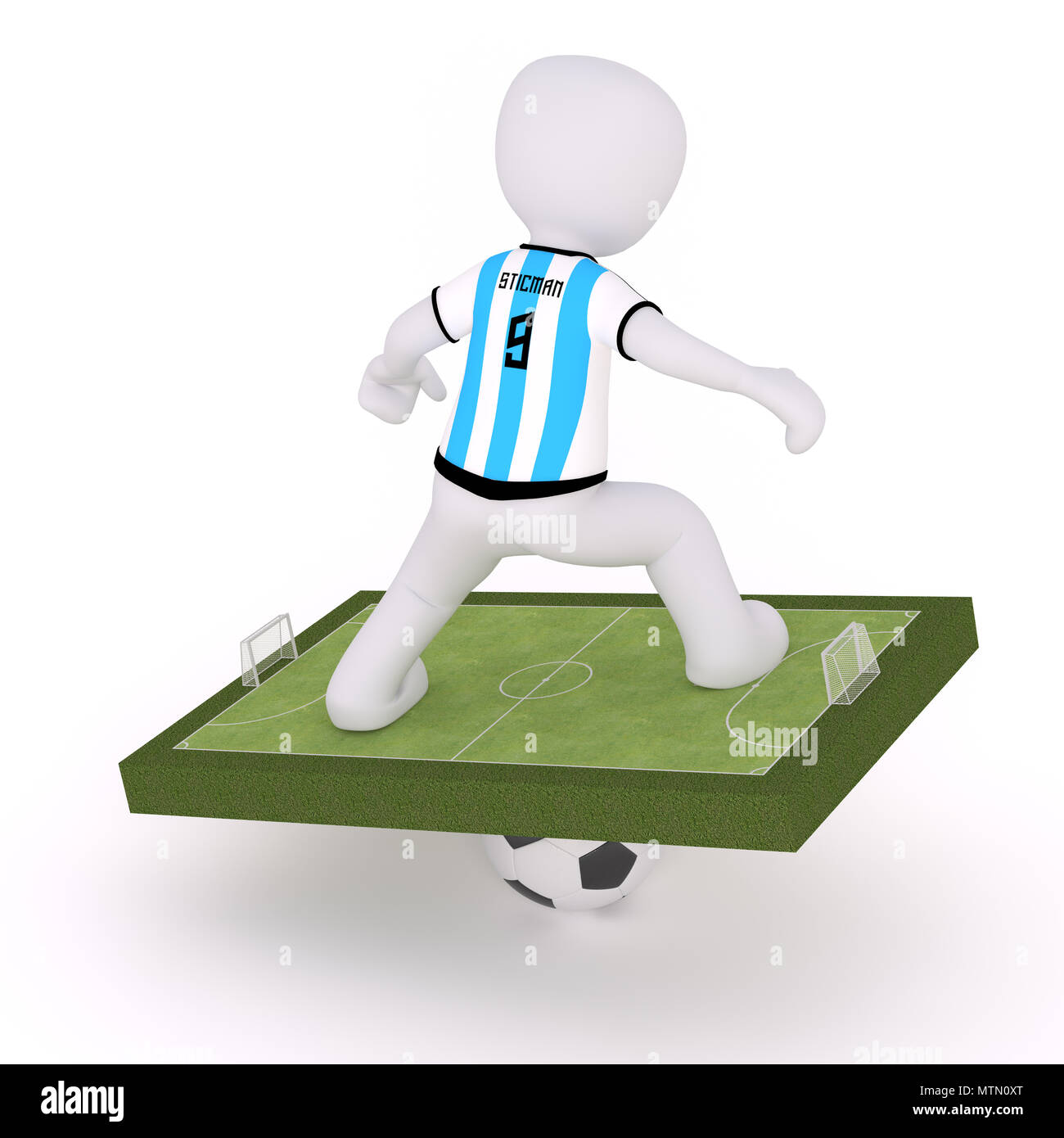 balancing the football field Stock Photo - Alamy