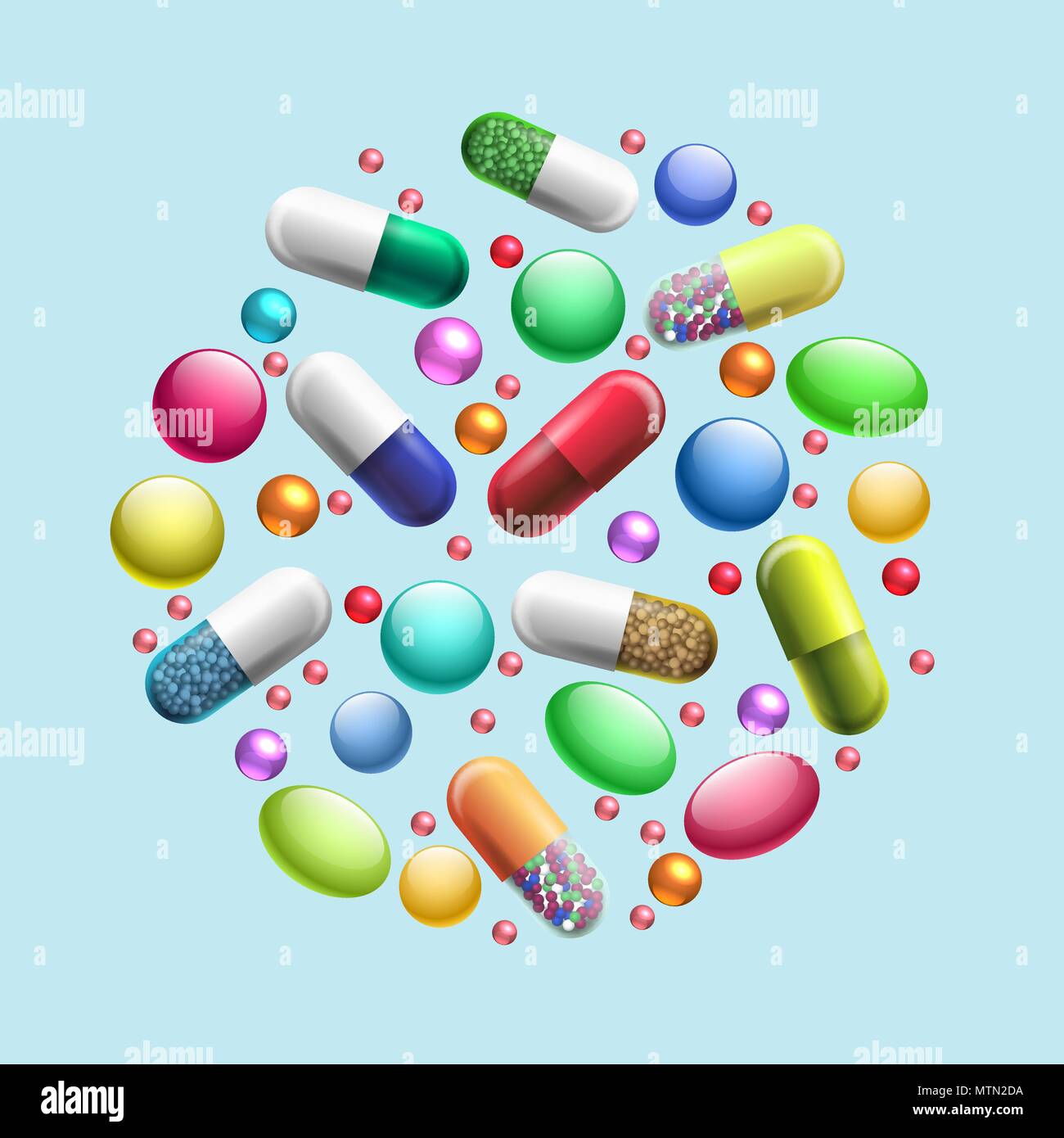 White oval pill Stock Vector Images - Alamy