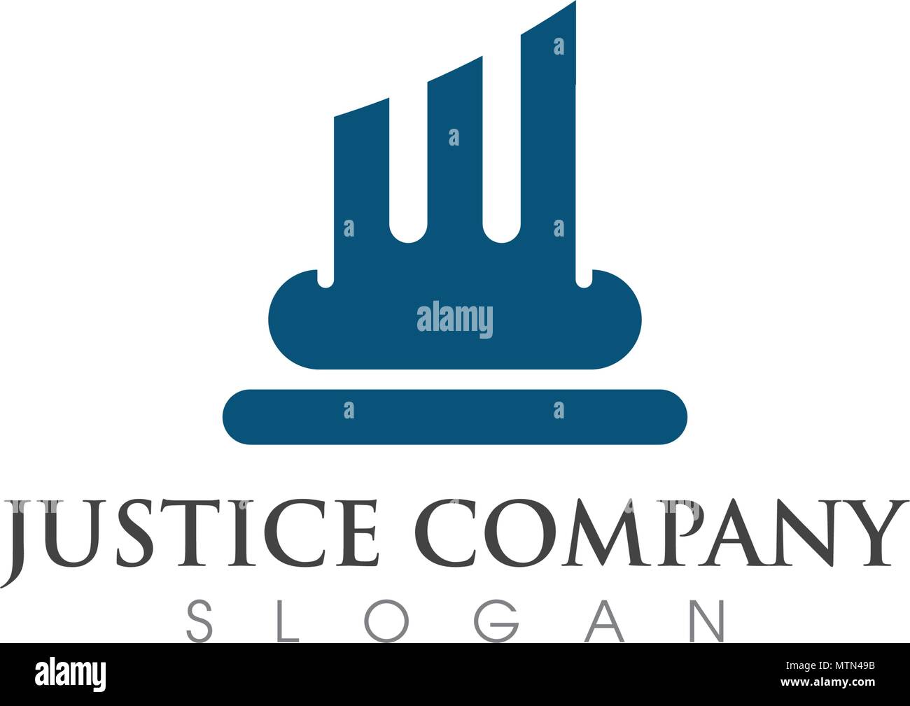 justice law Logo Template vector illsutration design Stock Vector Image ...