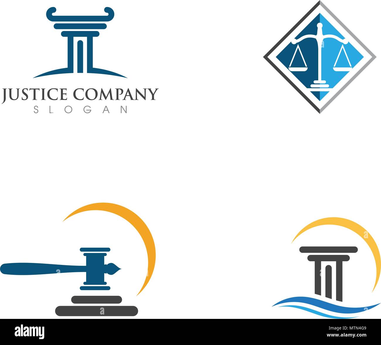 justice law Logo Template vector illsutration design Stock Vector Image ...