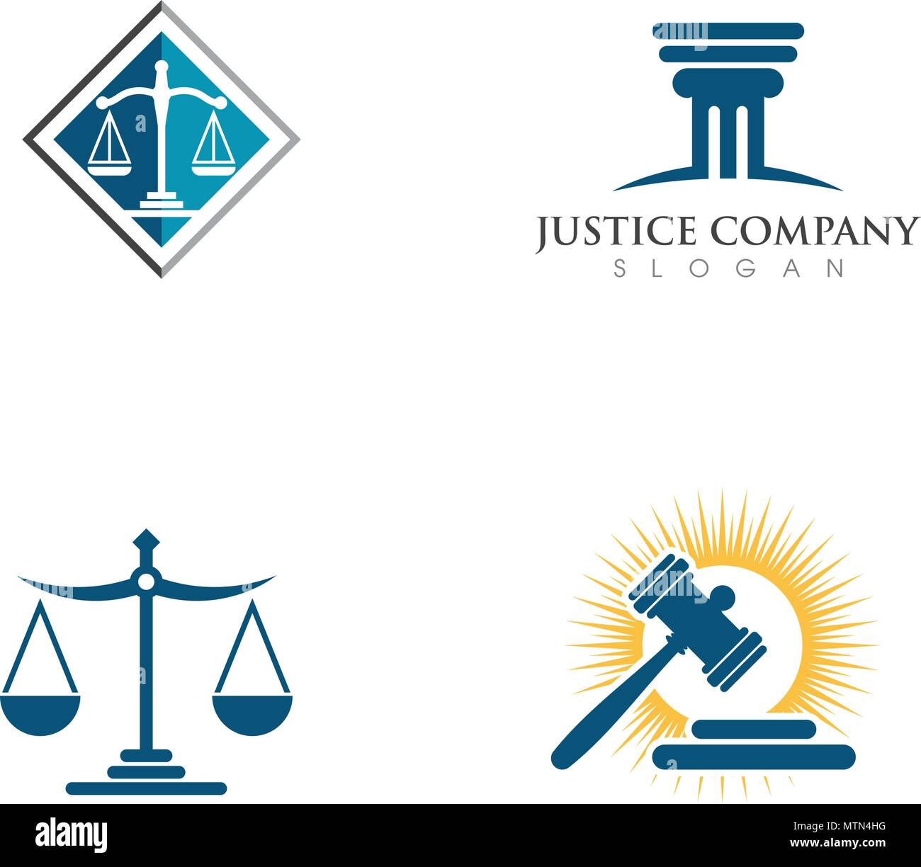 justice law Logo Template vector illsutration design Stock Vector Image ...