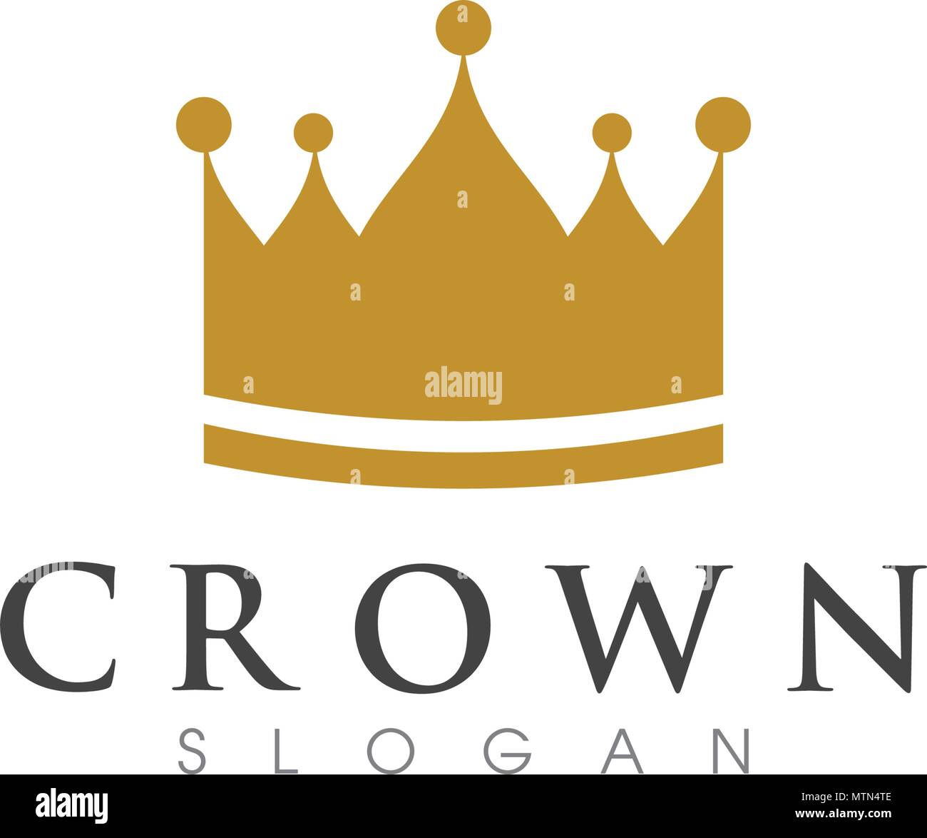 King crown logo hi-res stock photography and images - Alamy